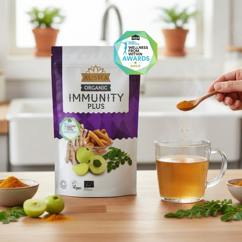 Organic Immunity Plus Superfood Powder for Enhanced Health – Ausha