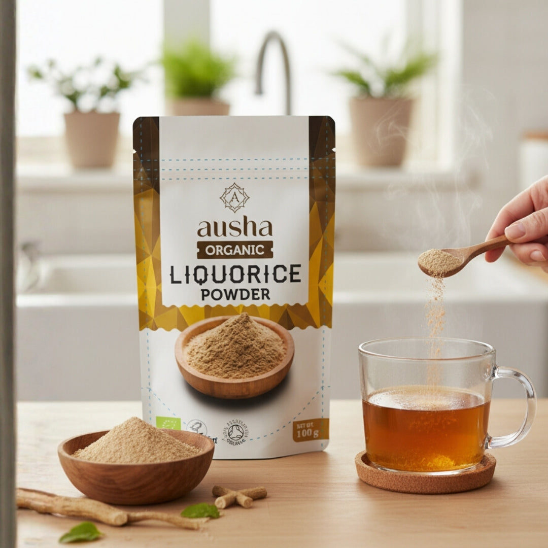 Organic Liquorice Powder - Natural Sweetness & Flavor 100g – Ausha